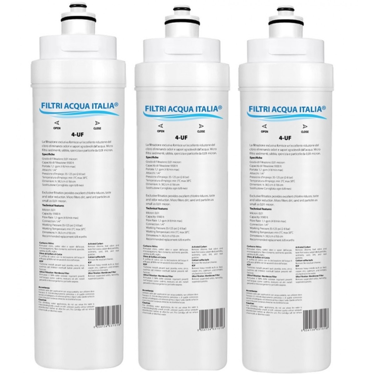 Filtro Acqua 4-UF Set 3 Pz. | Filtri Acqua Italia