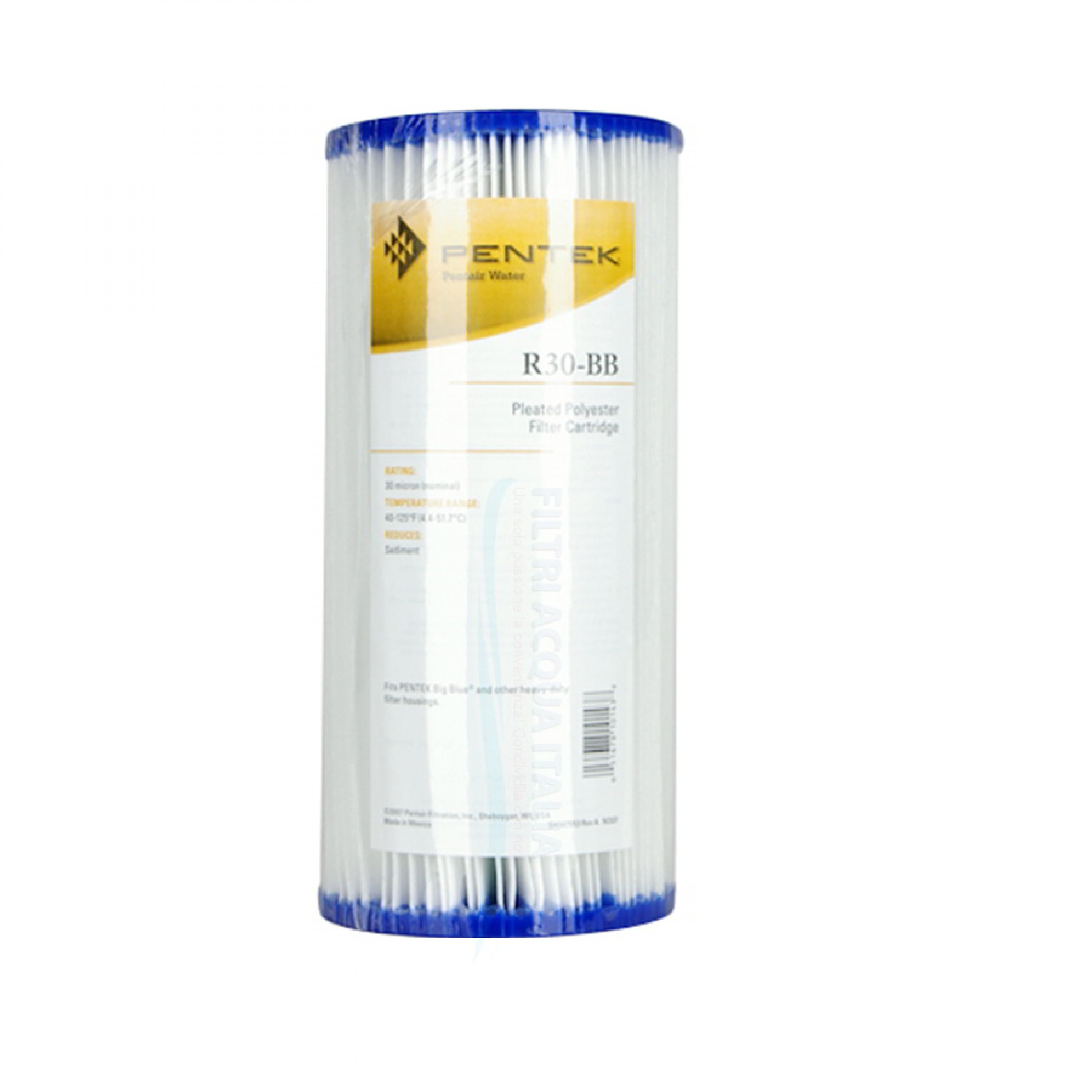 Cartuccia Acqua Lavabile Pentek R30BB | Filtri Acqua Italia