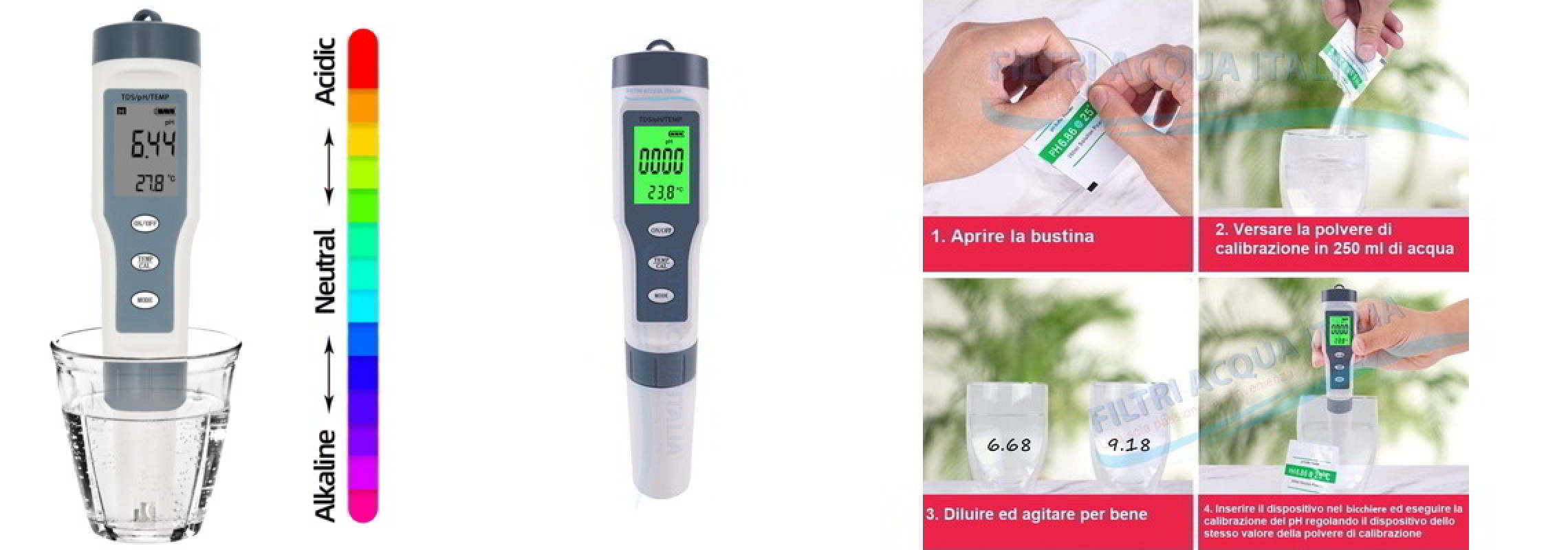 Come misurare il pH dell'acqua. Cos'è il ph ? | Filtri Acqua Italia